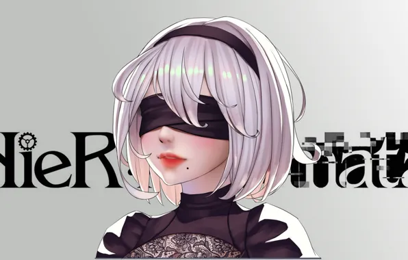 Wallpaper girl, eye patch, Nier Automata, YoRHa No 2 Type B for mobile ...