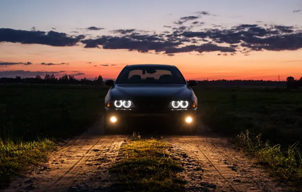 Wallpaper BMW, E39, Twilight, M5 for mobile and desktop, section bmw ...