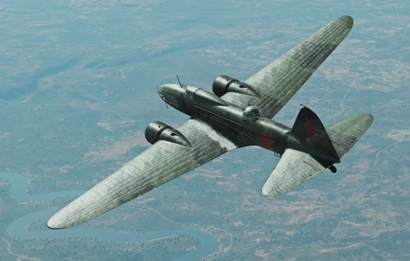 Wallpaper USSR, Il-4, Ilyushin design Bureau, Torpedo, Bomber, Long ...