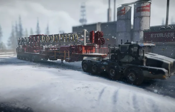 Wallpaper HDR, Alaska, Winter, Snow, Truck, Game, Cold, Snowflakes, UHD ...