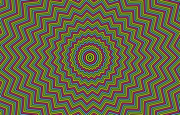 Download wallpaper pattern, hypnosis, bright color, section textures in ...