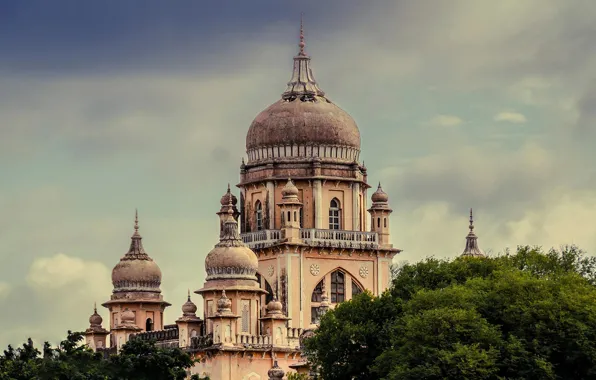 Wallpaper trees, India, the dome, hospital Osmania, Hyderabad for ...