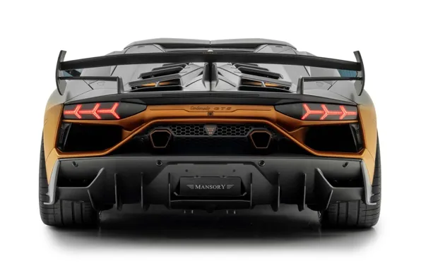 Wallpaper tuning, Lamborghini, rear view, hypercar, by Mansory ...