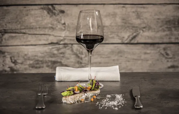 Wallpaper wine, glass, fish images for desktop, section еда - download