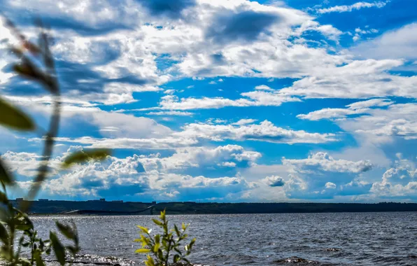 Wallpaper summer, bridge, Ulyanovsk, -river Volga for mobile and ...