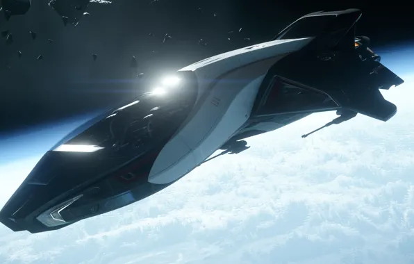 Download wallpaper starship, Star Citizen, origin, section games in ...