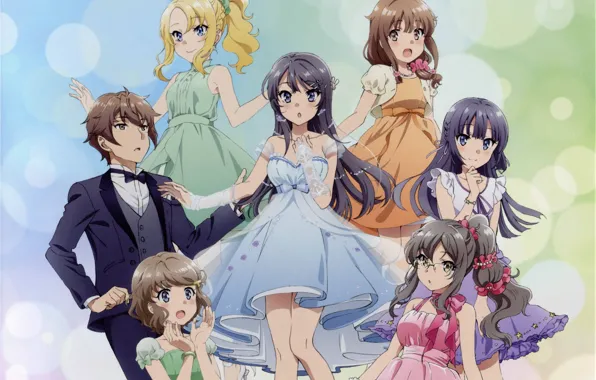 Wallpaper girls guy harem Seishun Yarou wa bunny girl Senpai no Yu Thigh for mobile and desktop section resolution 1920x1332 download