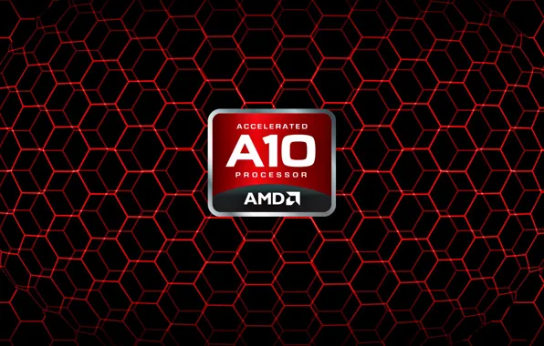 Wallpaper logo, Red, AMD, A10, APU for mobile and desktop, section hi ...