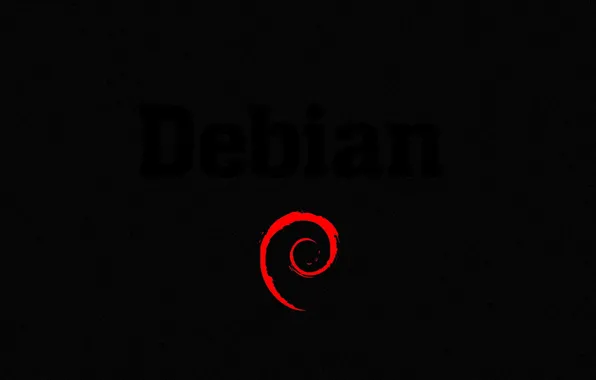 Wallpaper red, curls, black, spiral, debian for mobile and desktop ...