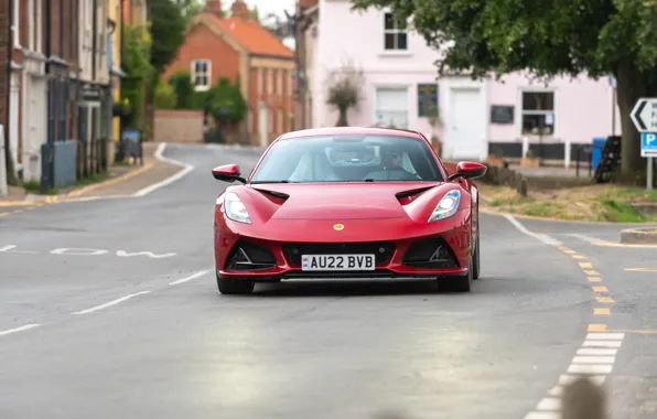 Wallpaper Lotus, red, front view, Emir, Lotus Emira First Edition ...