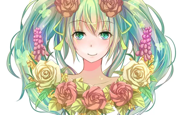 Wallpaper roses, Vocaloid, Hatsune Miku for mobile and desktop, section ...