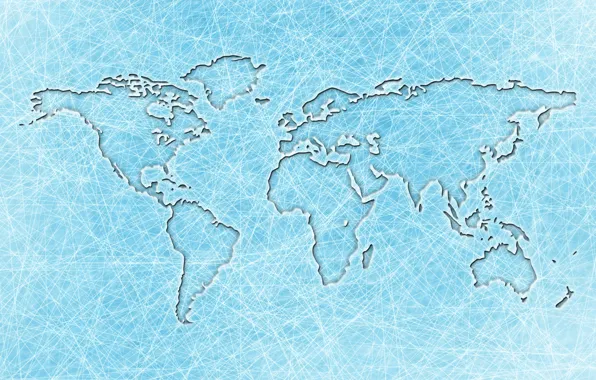 Vintage Blue Map Background