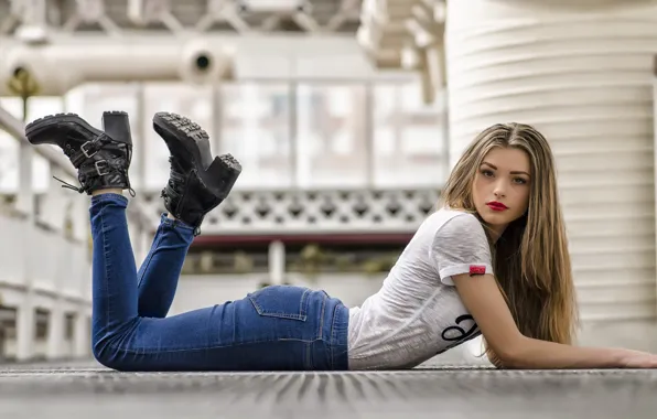 Download wallpaper girl, pose, Aily, section girls in resolution 1920x1080