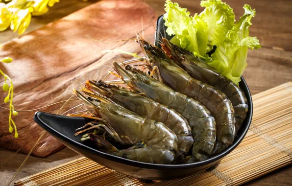 Wallpaper large, shrimp, seafood for mobile and desktop, section еда ...