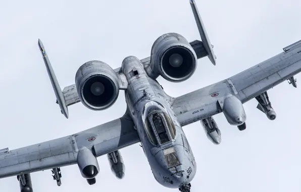 Download wallpaper attack, Thunderbolt II, single, twin-engine, A-10C ...