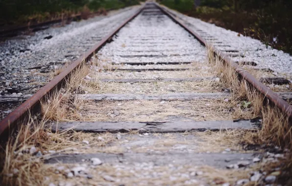 Download wallpaper the way, rails, railroad, section miscellanea in ...