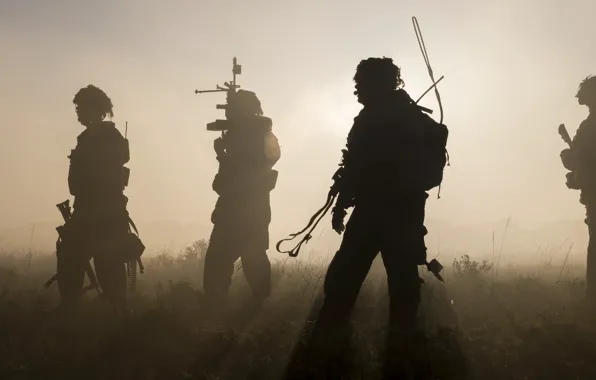 Download wallpaper weapons, army, soldiers, section men in resolution ...