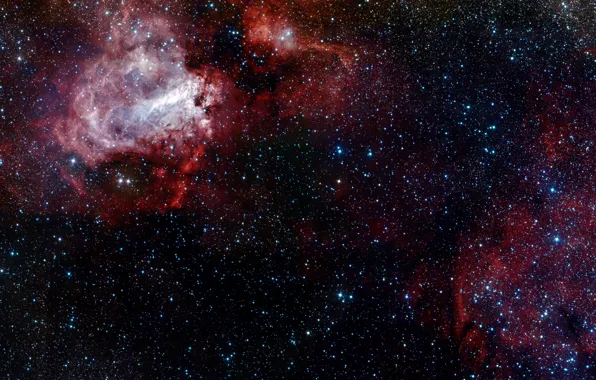 Wallpaper Stars, VST, Messier 17, The Omega Nebula, VLT Survey ...