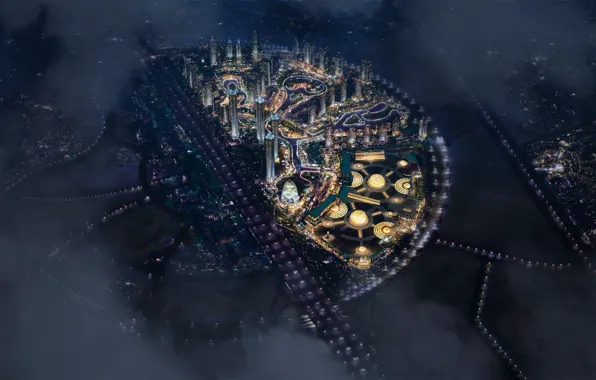 Wallpaper lights, building, Night, top images for desktop, section ...