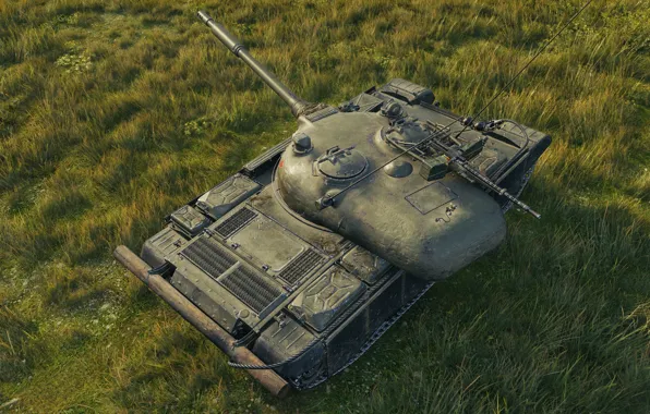 Download wallpaper USSR, Experienced tank, Object 590, section weapon ...