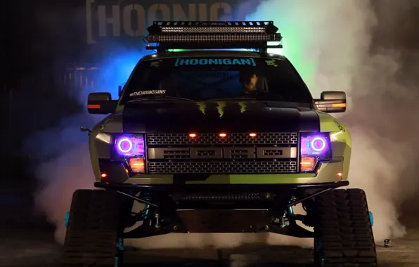 Download wallpaper Ford, ken block, Raptor, HOONIGAN, section ford in ...