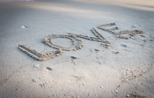 Wallpaper sand, beach, summer, love, summer, love, beach, sea for ...