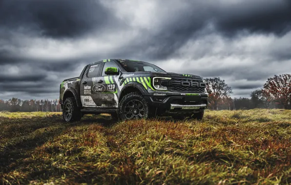 Wallpaper Ford, Raptor, Front, Dirt, Pickup, Ford Ranger, Ranger Raptor ...