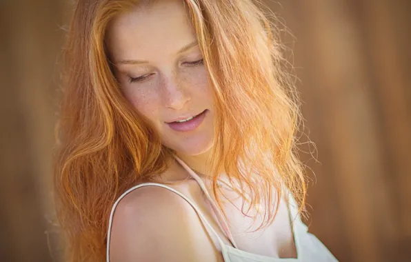 Wallpaper girl, face, portrait, redhead, Siegart from Schlichting for ...