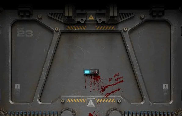 Wallpaper blood, door, keyboard, safety, security for mobile and ...