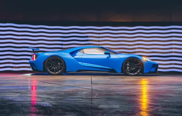 Download wallpaper Ford, supercar, Ford GT, side view, 2017, H040 ...
