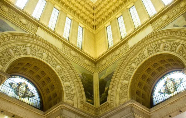 Wallpaper Japan, window, Tokyo, arch, stained glass, Parliament for ...