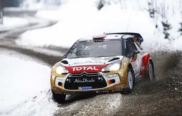 Wallpaper Winter, Auto, Snow, Sport, Machine, Citroen, DS3, WRC, Rally ...