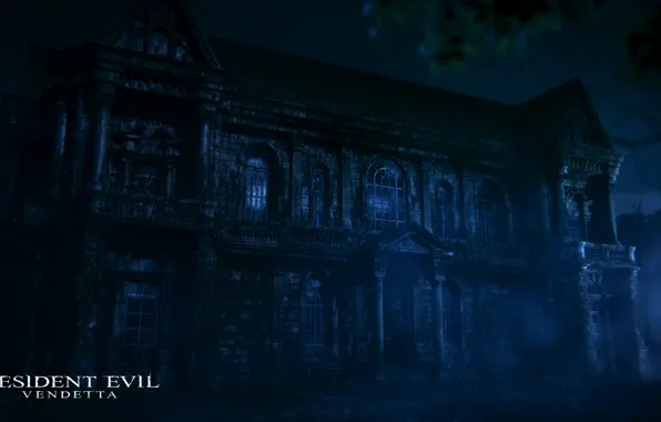 Wallpaper dark, wallpaper, forest, resident evil, night, manor, manor ...