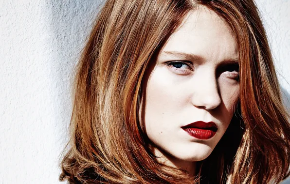 Wallpaper look, model, portrait, makeup, actress, hair, Lea Seydoux ...