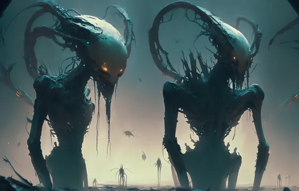 Wallpaper planet, mind, alien, fantasy art for mobile and desktop ...