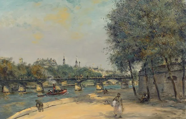 Wallpaper picture, the urban landscape, Jean-Francois Raffaelli, Jean ...