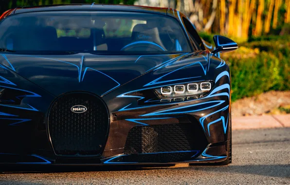 Wallpaper Bugatti, headlights, grille, Chiron, Bugatti Chiron Super ...