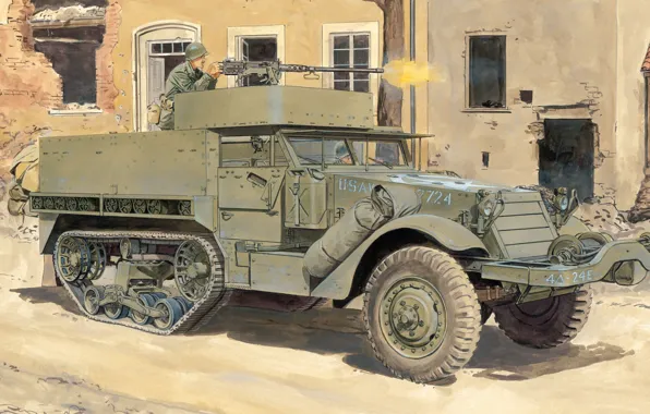 Wallpaper half-track armored personnel carrier USA, Half-Track ...