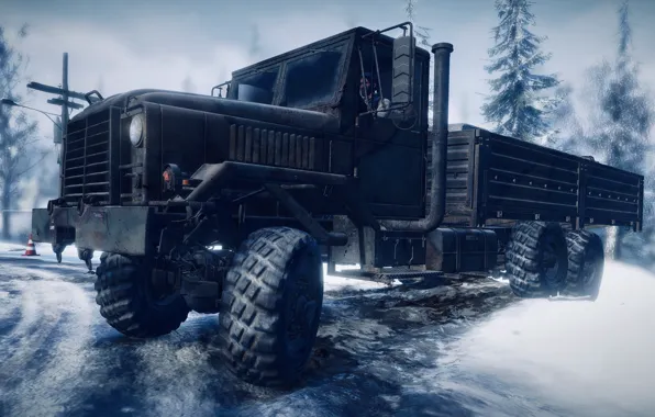 Wallpaper HDR, Alaska, Winter, Snow, Truck, Game, Ice, Trees images for ...