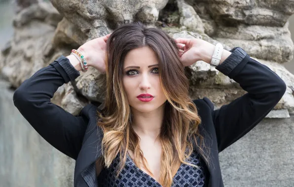 Download wallpaper look, model, hair, Tatiana, section girls in ...