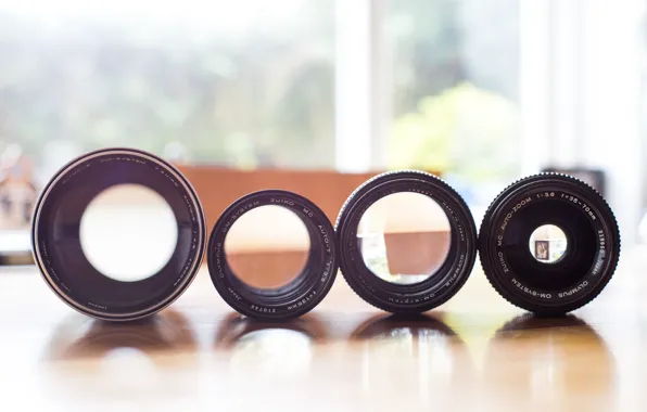 Wallpaper bokeh, lenses, Zuiko images for desktop, section hi-tech - download