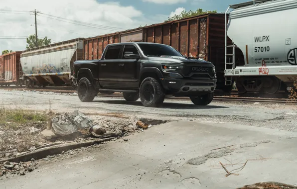 Download wallpaper Dodge, Train, Pickup, Dodge Ram, section dodge in ...