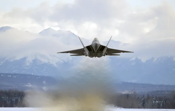 Download wallpaper F-22, Raptor, UNITED STATES AIR FORCE, Lockheed ...