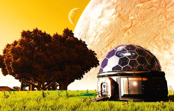 Wallpaper trees, planet, R2-d2 Dome House for mobile and desktop ...