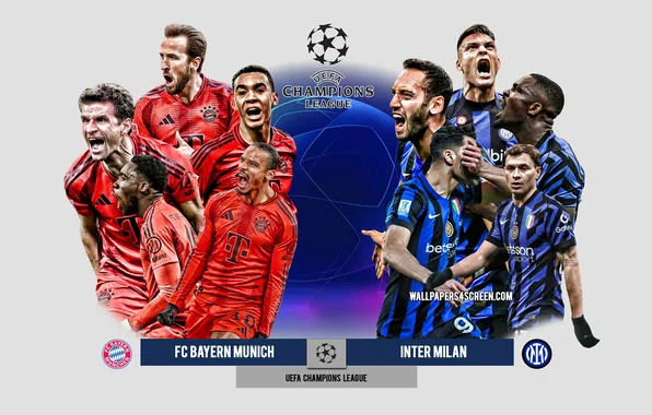 Wallpaper Champions League, International, Inter Milan, FC Bayern ...
