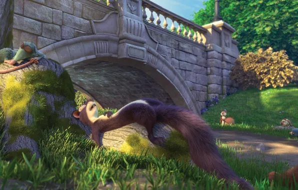 Wallpaper cartoon, sleeping, characters, The Nut Job 2 for mobile and ...