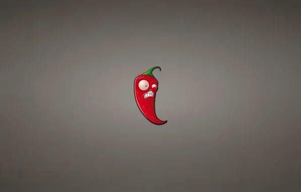 Wallpaper red, minimalism, pepper, Chile, pepper, dark background ...