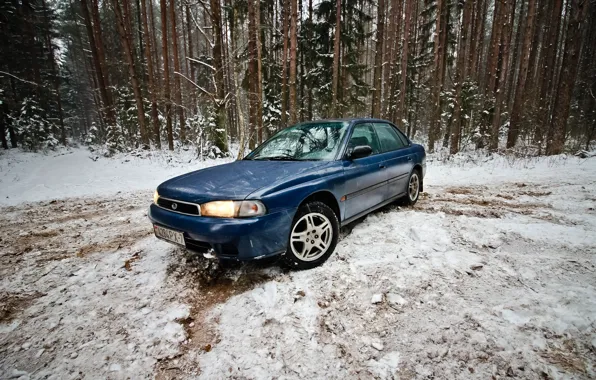 Wallpaper Subaru, Japan, winter, Subaru Legacy for mobile and desktop ...