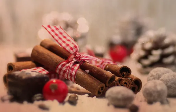 Download wallpaper macro, Christmas, cookies, cinnamon, bump, section ...