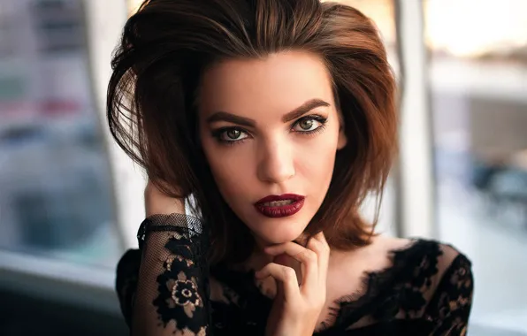 Wallpaper look, portrait, makeup, sponge, Masha for mobile and desktop ...